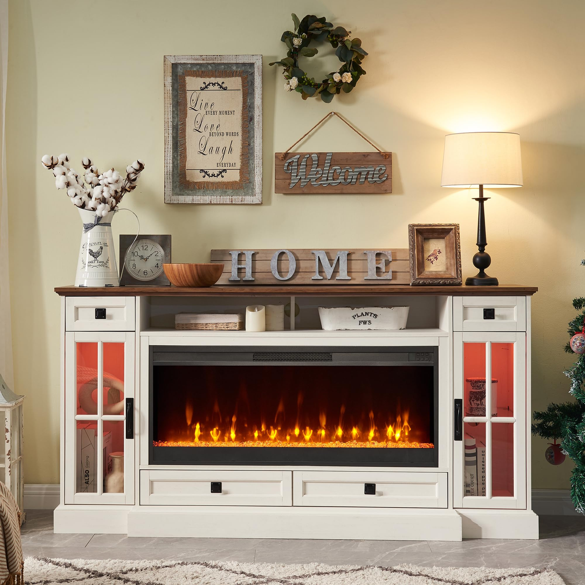 Real Wood Fireplace Tv Stands – LivingSpaceGear