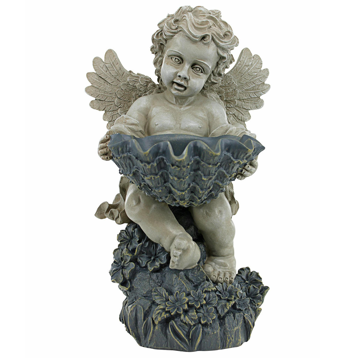 Heavenly Offering Cherub Garden Statue – LivingSpaceGear