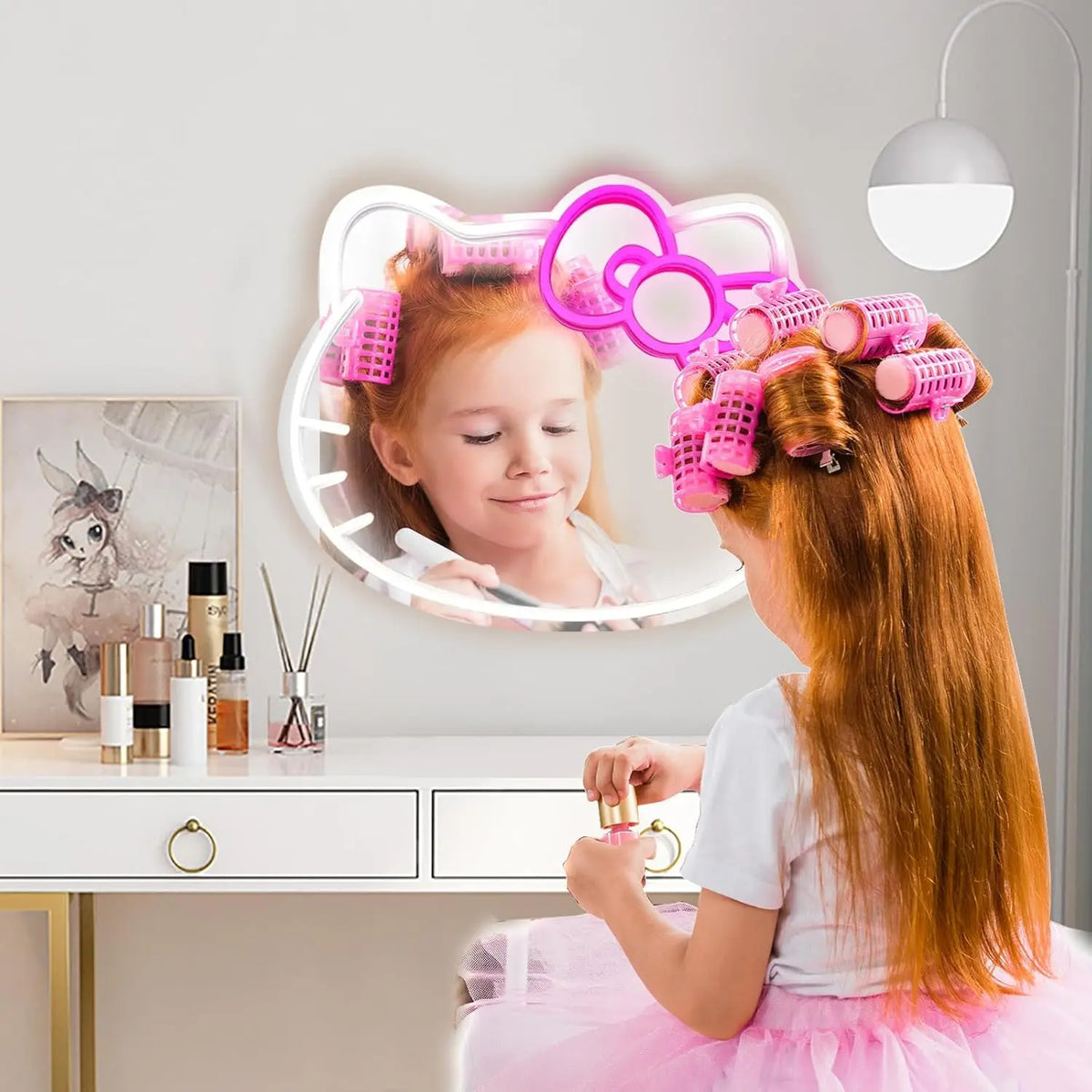 Hello Kitty LED Neon Mirror Sign – LivingSpaceGear